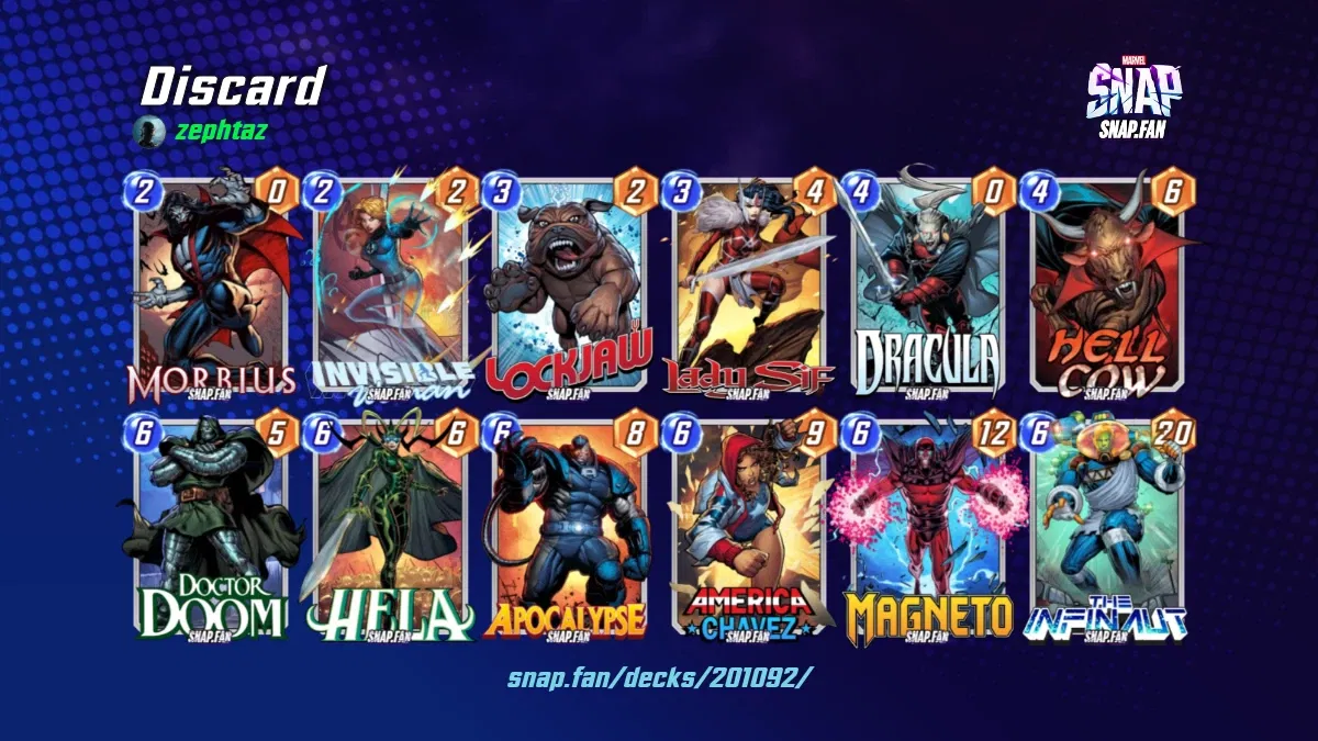 Discard by zephtaz - Marvel Snap Decks - snap.fan
