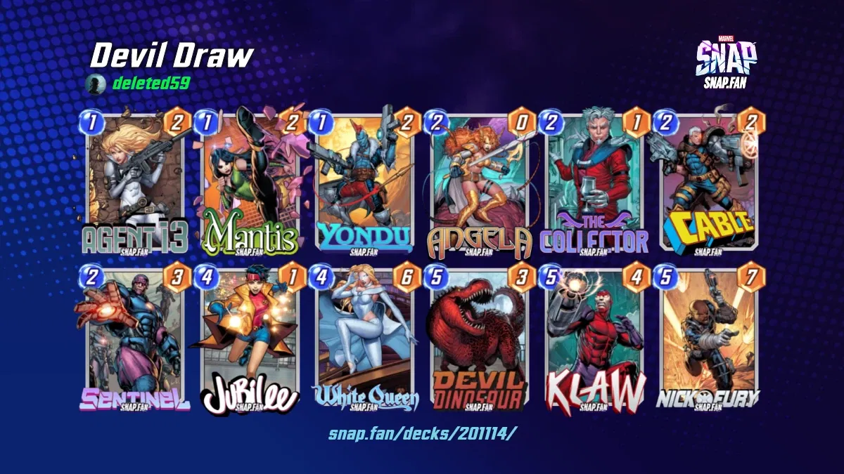Devil Draw by deleted59 - Marvel Snap Decks - snap.fan