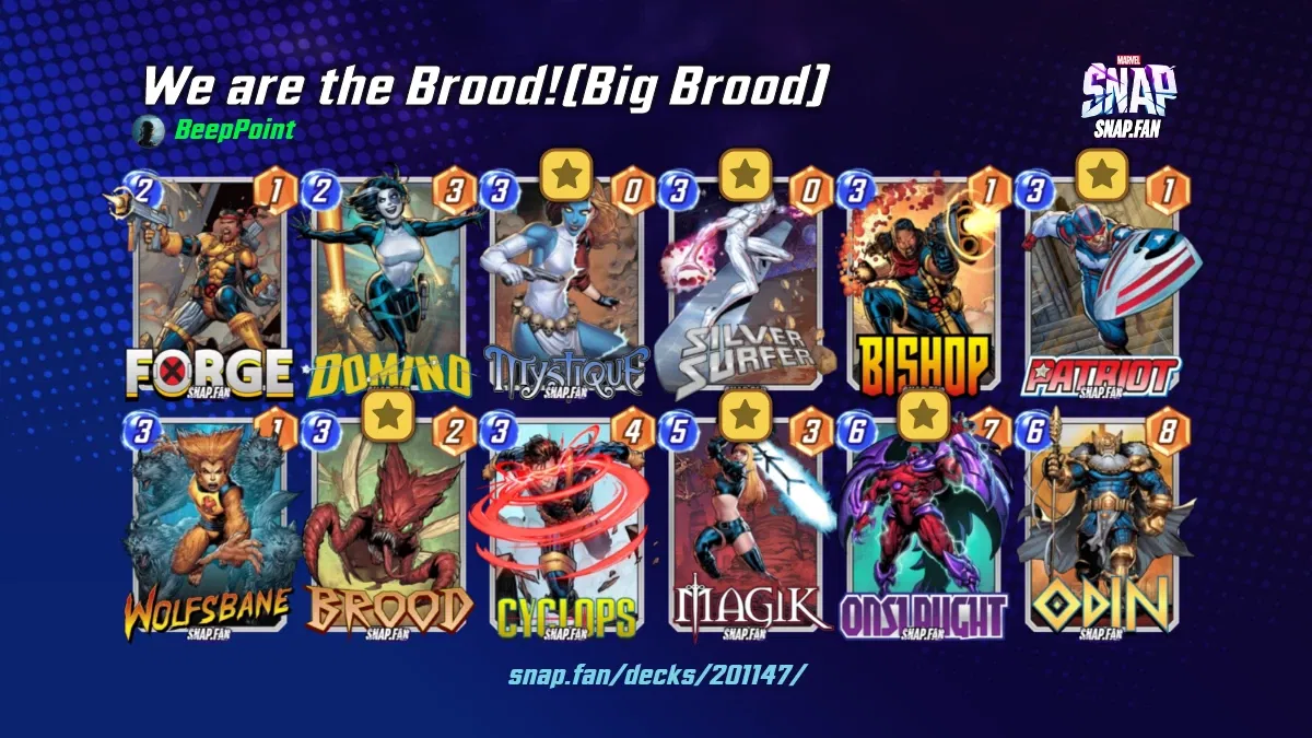 We are the Brood!(Big Brood) by BeepPoint - Marvel Snap Decks - snap.fan