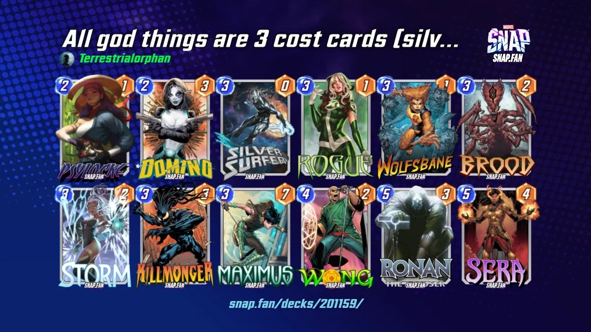 All god things are 3 cost cards (silver surfer) by Terrestrialorphan ...