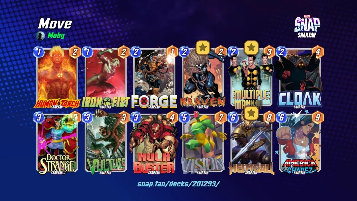 Move by Moby - Marvel Snap Decks - snap.fan