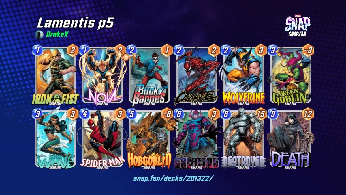 Lamentis p5 by DrakeX - Marvel Snap Decks - snap.fan