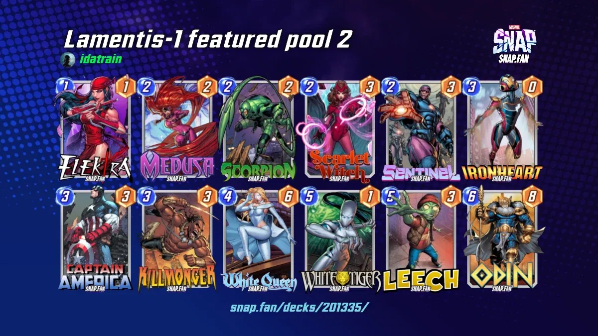 Lamentis-1 featured pool 2 by idatrain - Marvel Snap Decks - snap.fan