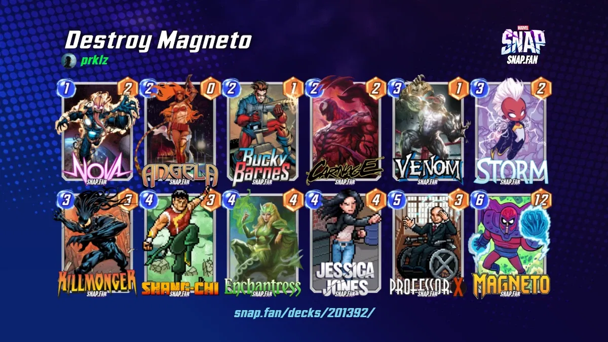 Destroy Magneto by prklz - Marvel Snap Decks - snap.fan