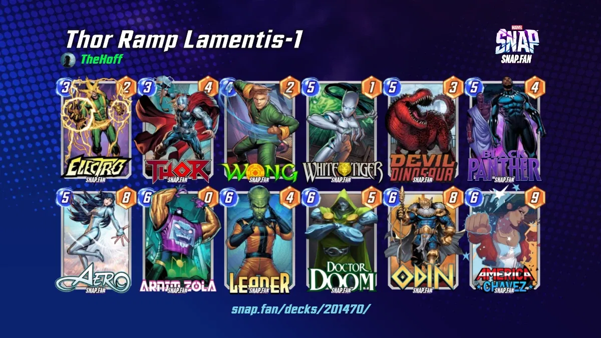 Thor Ramp Lamentis-1 by TheHoff - Marvel Snap Decks - snap.fan