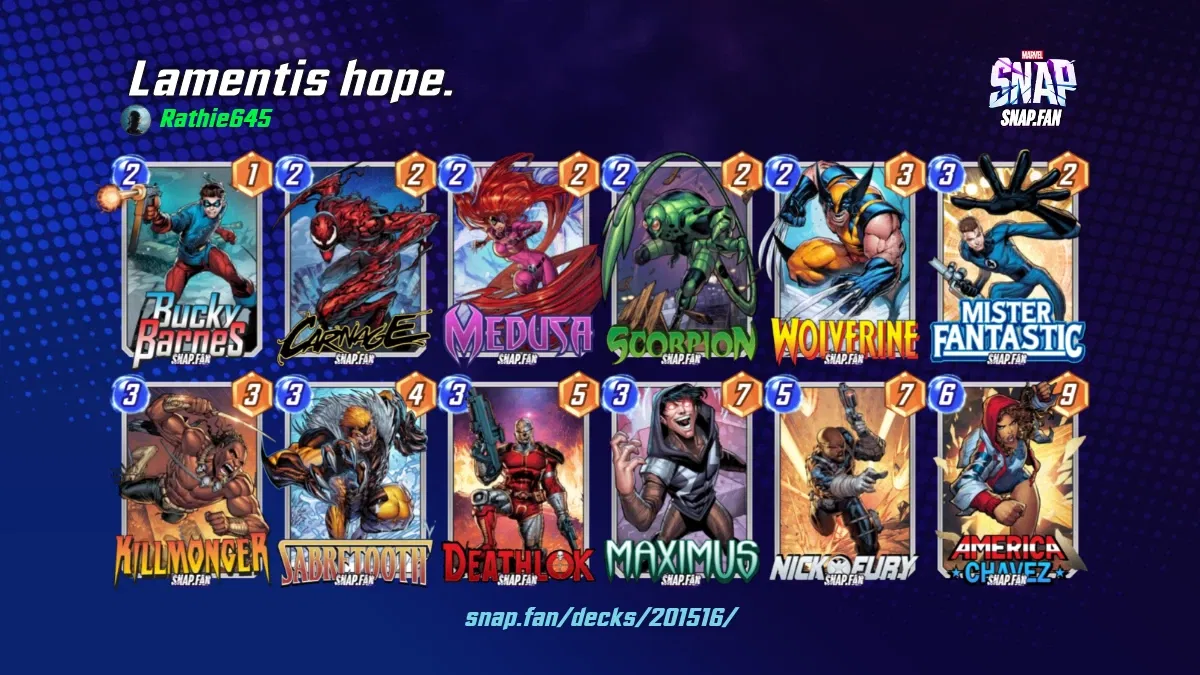 Lamentis hope. by Rathie645 - Marvel Snap Decks - snap.fan