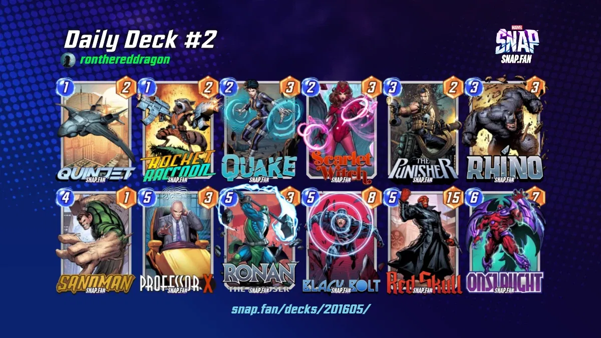 Daily Deck #2 by ronthereddragon - Marvel Snap Decks - snap.fan