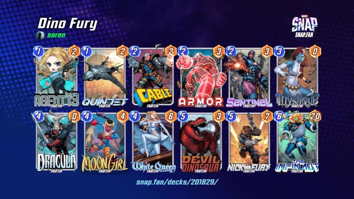 Dino Fury by soren - Marvel Snap Decks - snap.fan