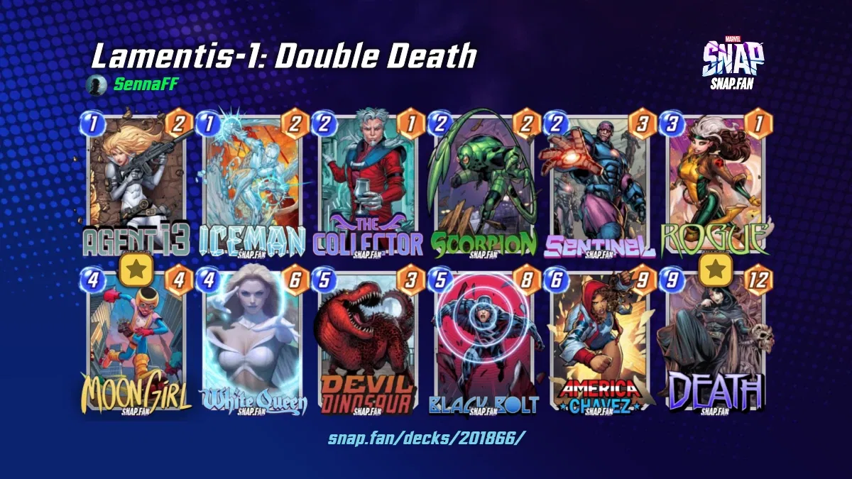 Lamentis-1: Double Death by SennaFF - Marvel Snap Decks - snap.fan