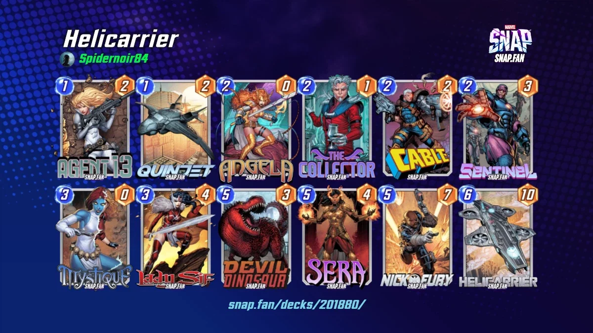 Helicarrier by Spidernoir84 - Marvel Snap Decks - snap.fan