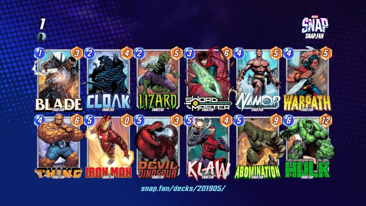 1 by None - Marvel Snap Decks - snap.fan