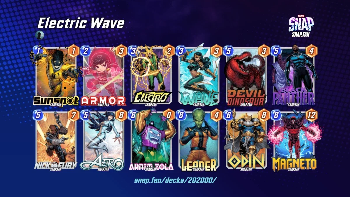 Electric Wave by None - Marvel Snap Decks - snap.fan