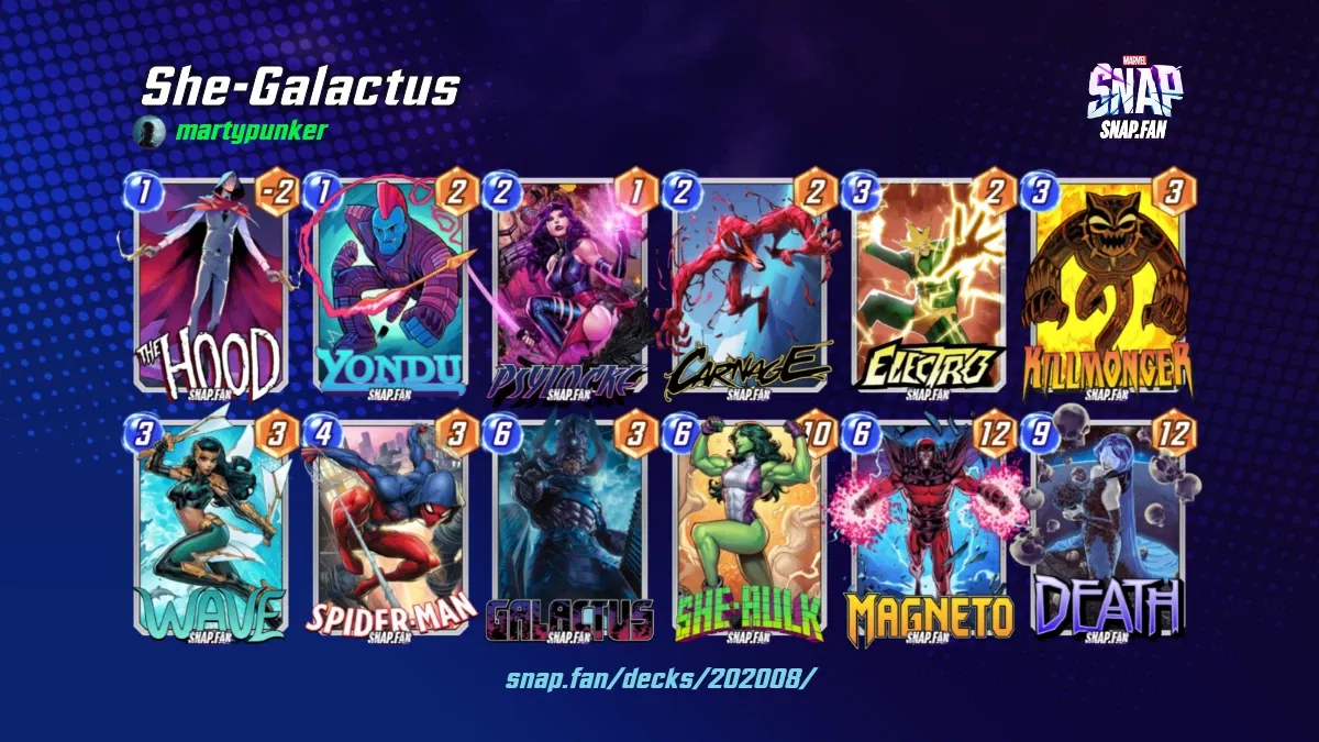 She-Galactus by martypunker - Marvel Snap Decks - snap.fan
