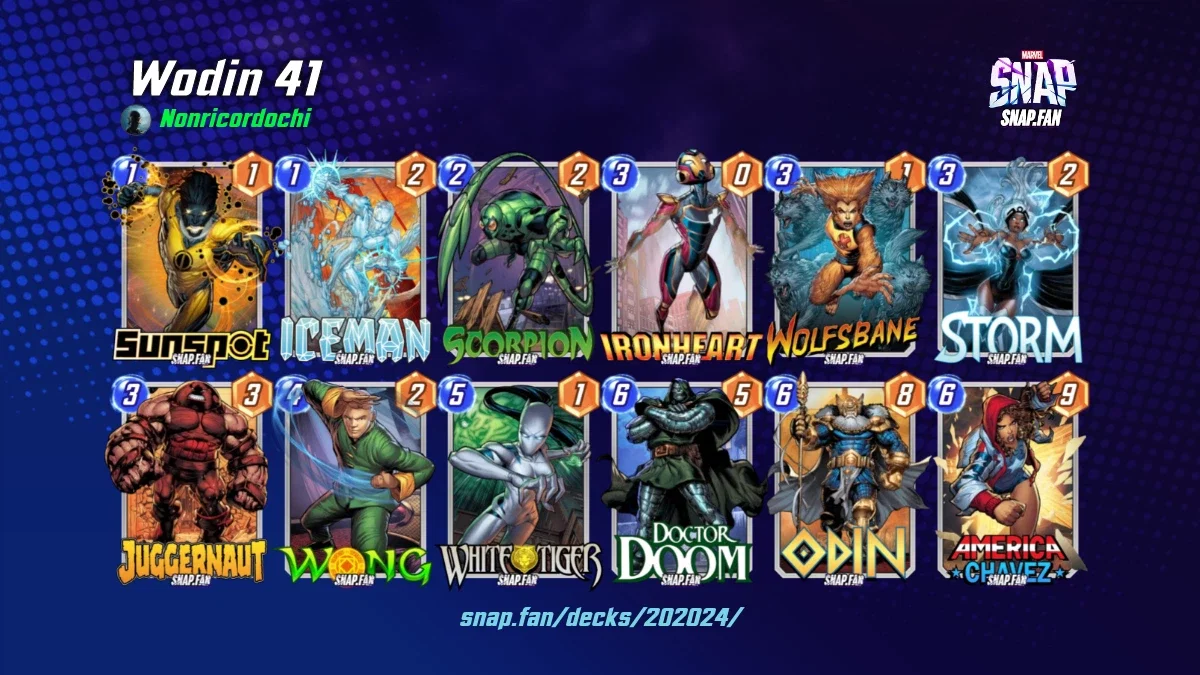 Wodin 41 by Nonricordochi - Marvel Snap Decks - snap.fan