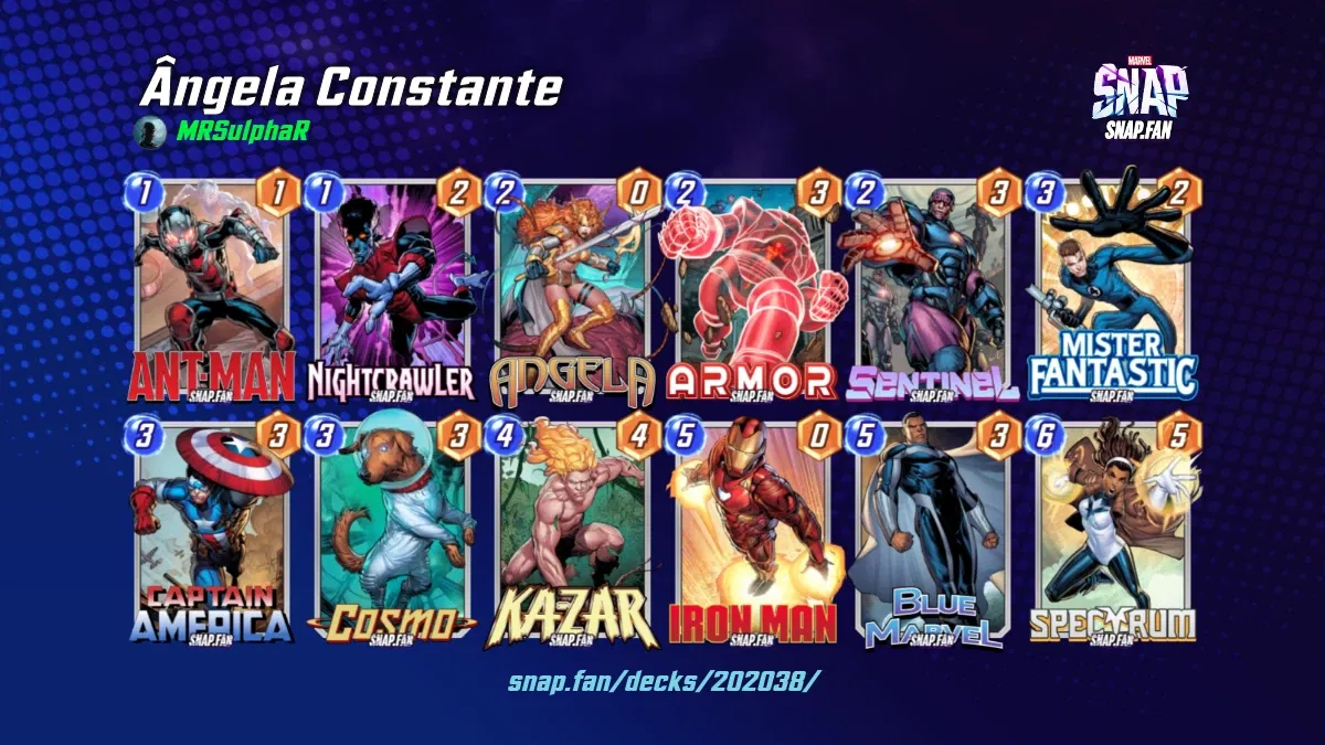 Ângela Constante by MRSulphaR - Marvel Snap Decks - snap.fan