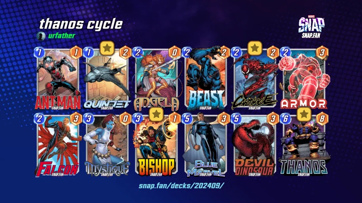thanos cycle by urfather - Marvel Snap Decks - snap.fan
