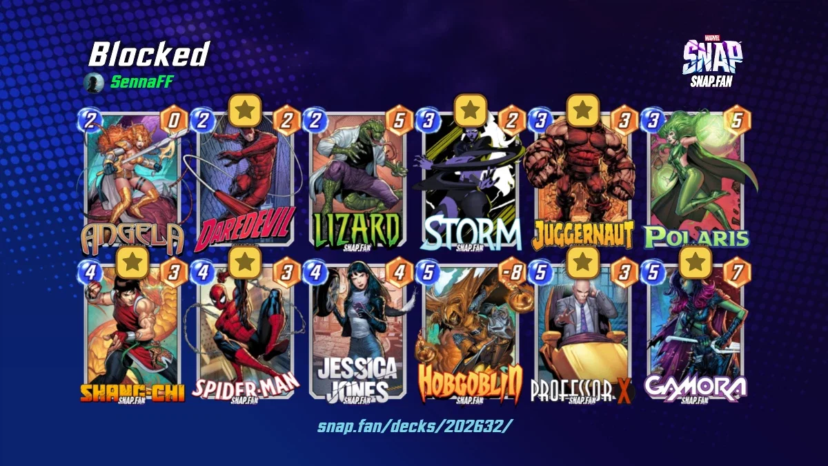 Blocked by SennaFF - Marvel Snap Decks - snap.fan