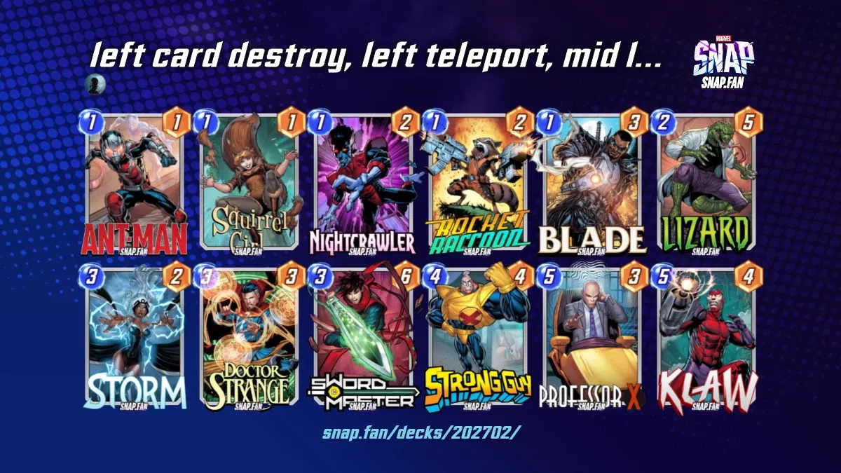 left card destroy, left teleport, mid lockdown, right strorm by None ...