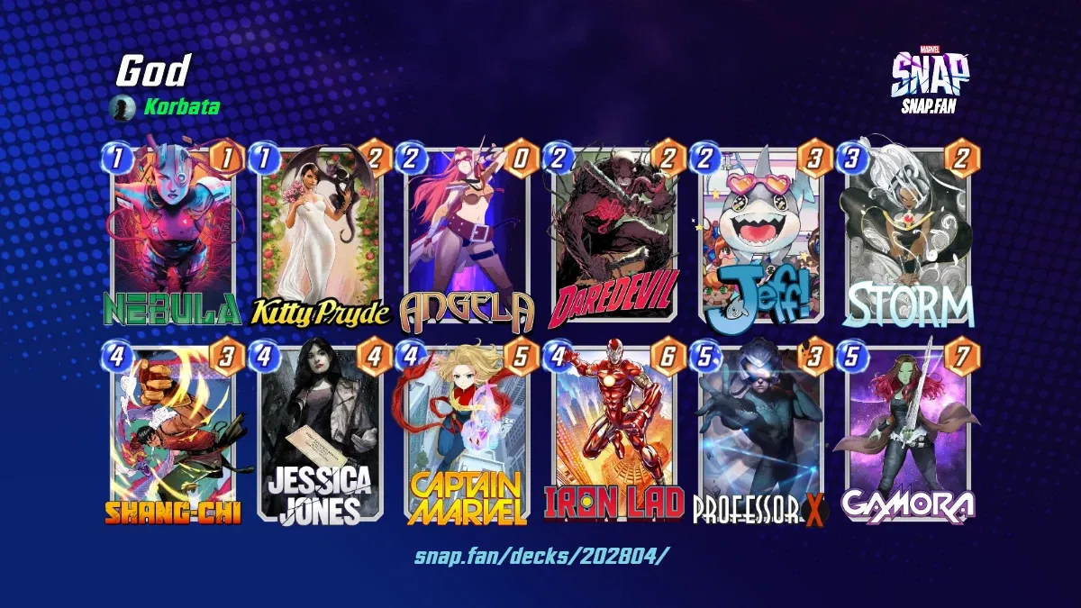 God by Korbata - Marvel Snap Decks - snap.fan