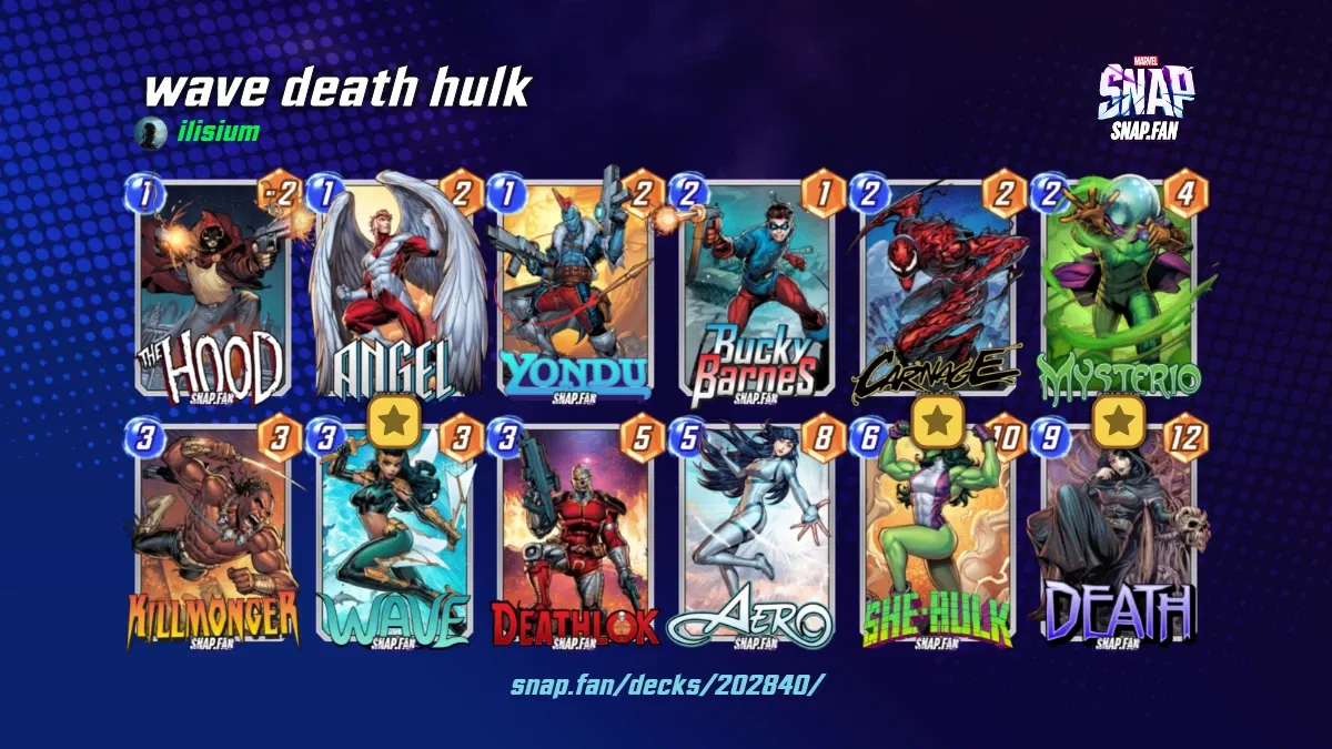 wave death hulk by ilisium - Marvel Snap Decks - snap.fan