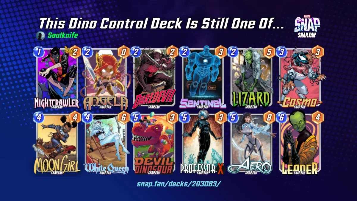 This Dino Control Deck Is Still One Of The Best To Reach Infinit by Soulknife - Marvel Snap ...