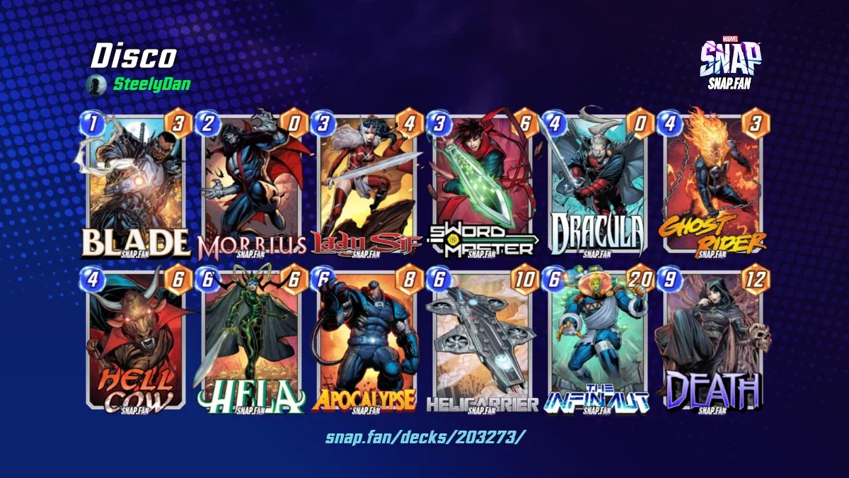 Disco by SteelyDan - Marvel Snap Decks - snap.fan
