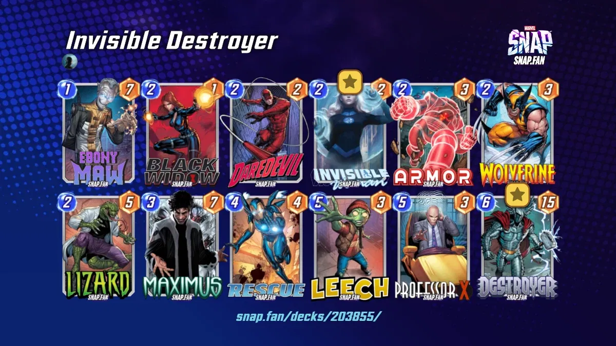 Invisible Destroyer by None - Marvel Snap Decks - snap.fan