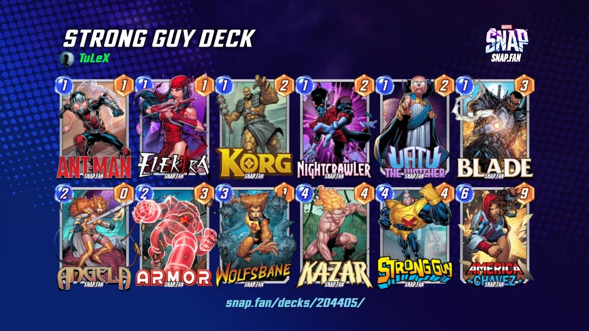 STRONG GUY DECK by TuLeX - Marvel Snap Decks - snap.fan