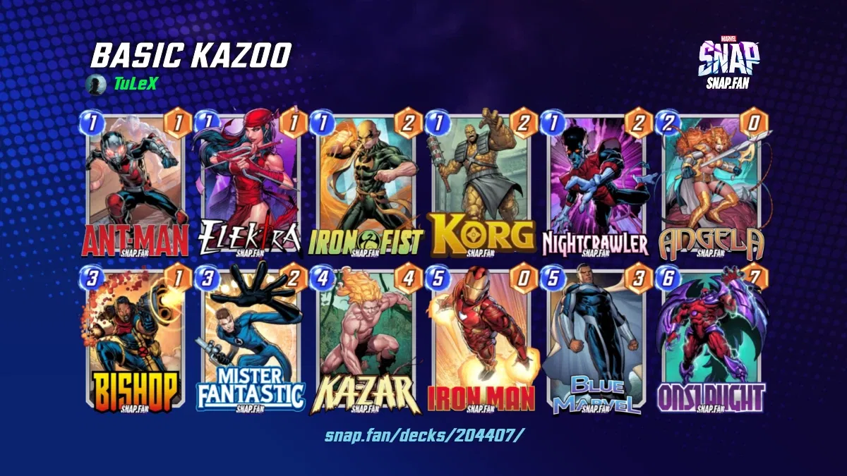 BASIC KAZOO by TuLeX - Marvel Snap Decks - snap.fan