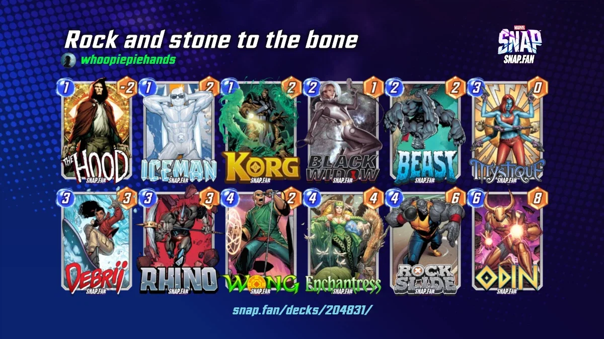 Rock and stone to the bone by whoopiepiehands - Marvel Snap Decks ...