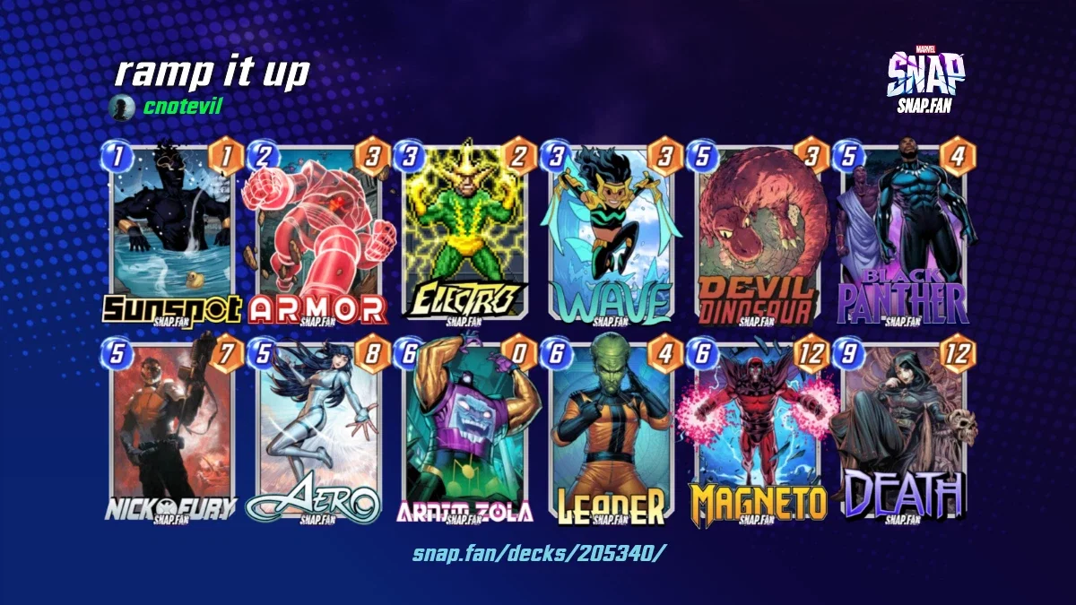ramp it up by cnotevil - Marvel Snap Decks - snap.fan
