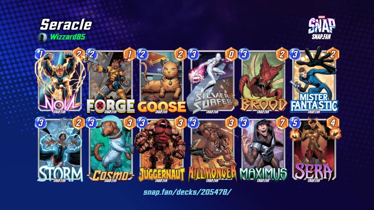 Seracle by Wizzard85 - Marvel Snap Decks - snap.fan