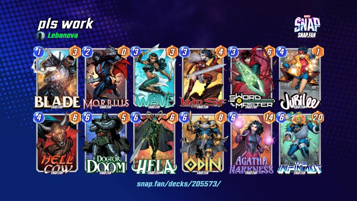 pls work by Lebanova - Marvel Snap Decks - snap.fan