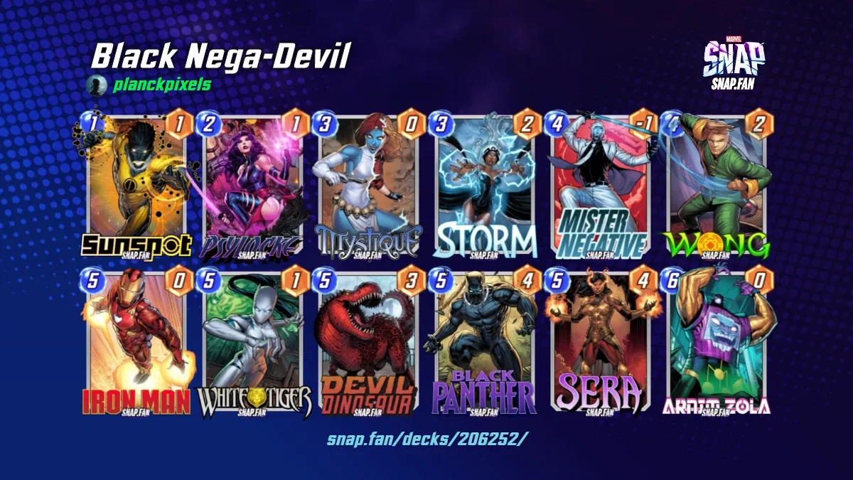 Black Nega-Devil by planckpixels - Marvel Snap Decks - snap.fan