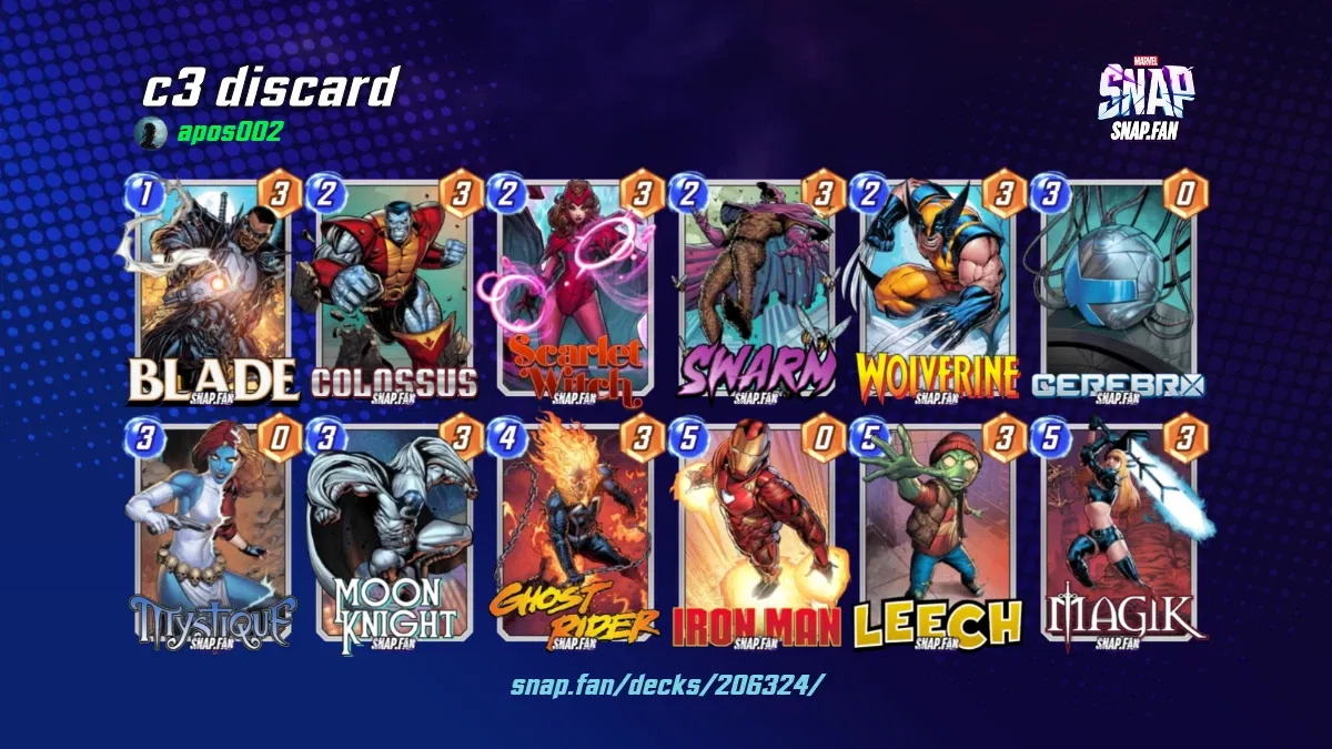 c3 discard by apos002 - Marvel Snap Decks - snap.fan