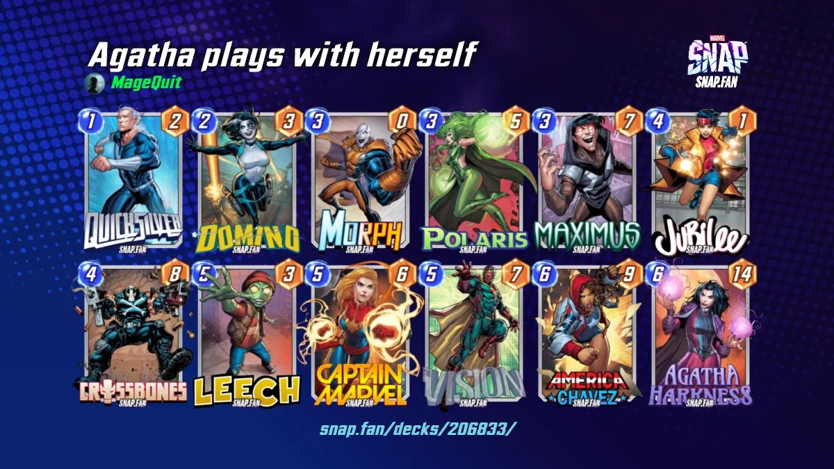Agatha plays with herself by MageQuit - Marvel Snap Decks - snap.fan