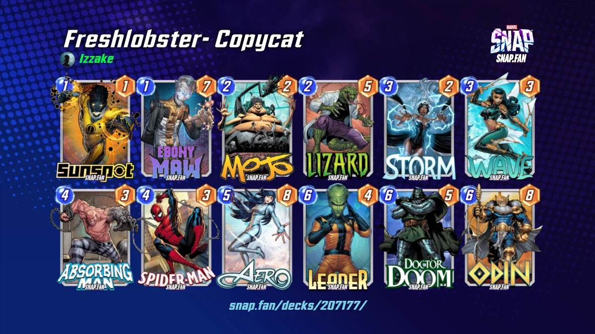 Freshlobster- Copycat by Izzake - Marvel Snap Decks - snap.fan