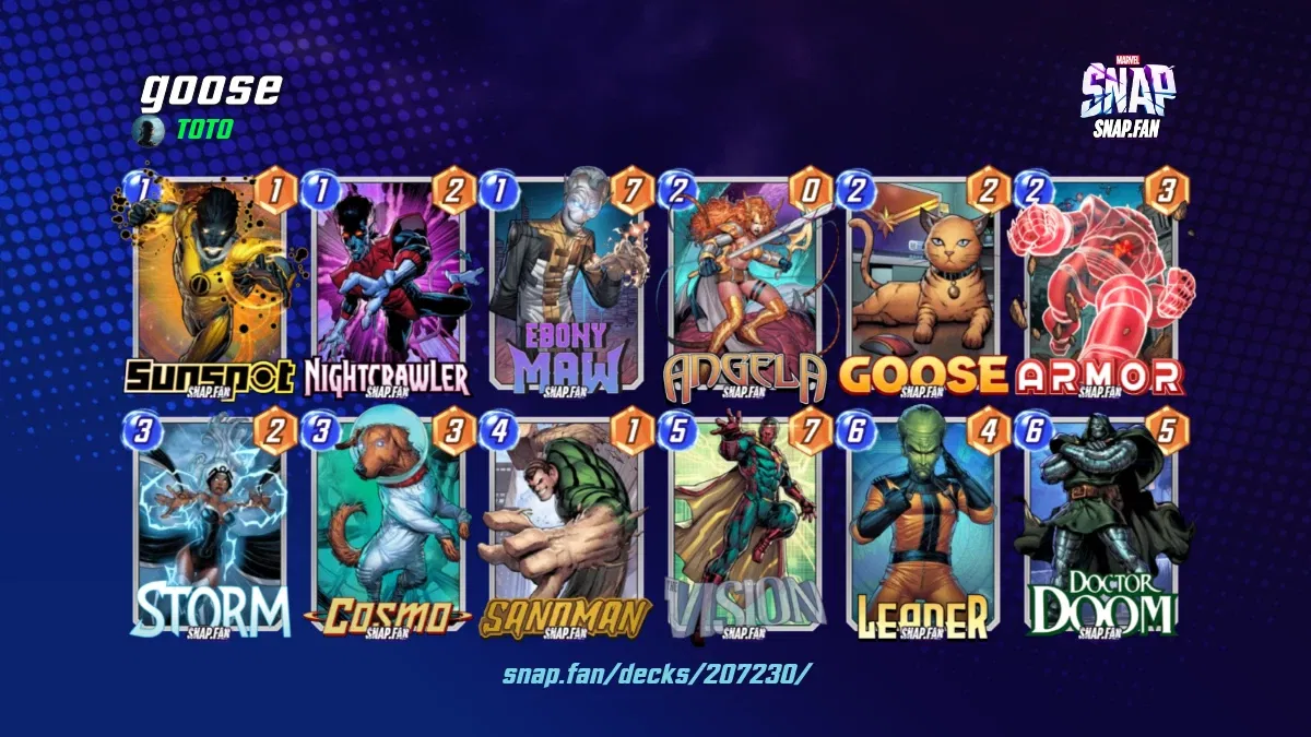 goose by TOTO - Marvel Snap Decks - snap.fan