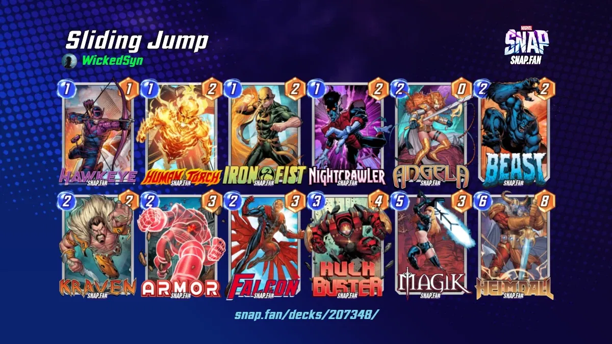 Sliding Jump by WickedSyn - Marvel Snap Decks - snap.fan