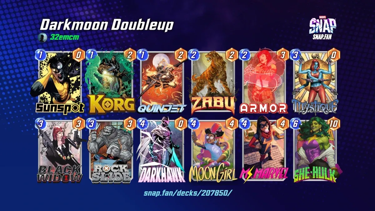Darkmoon Doubleup by 32emcm - Marvel Snap Decks - snap.fan