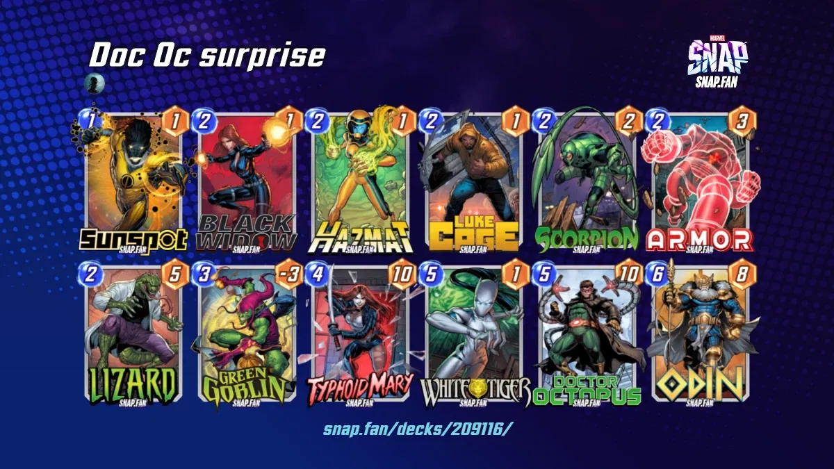 Doc Oc surprise by None - Marvel Snap Decks - snap.fan