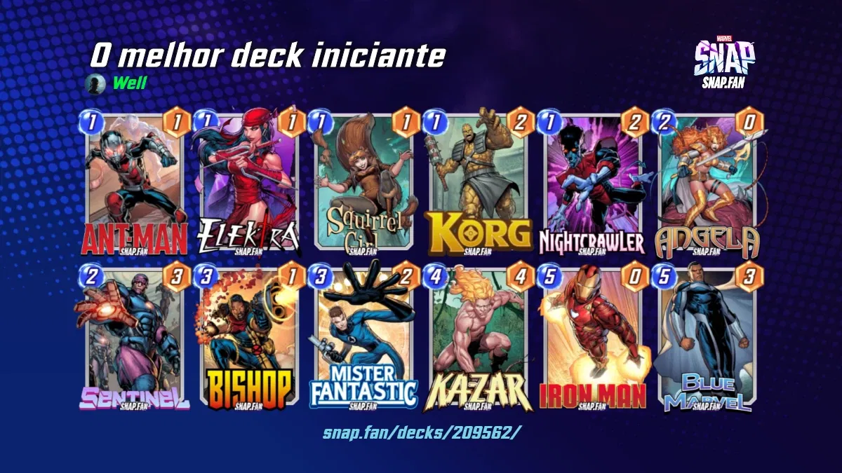 O melhor deck iniciante by Well - Marvel Snap Decks - snap.fan
