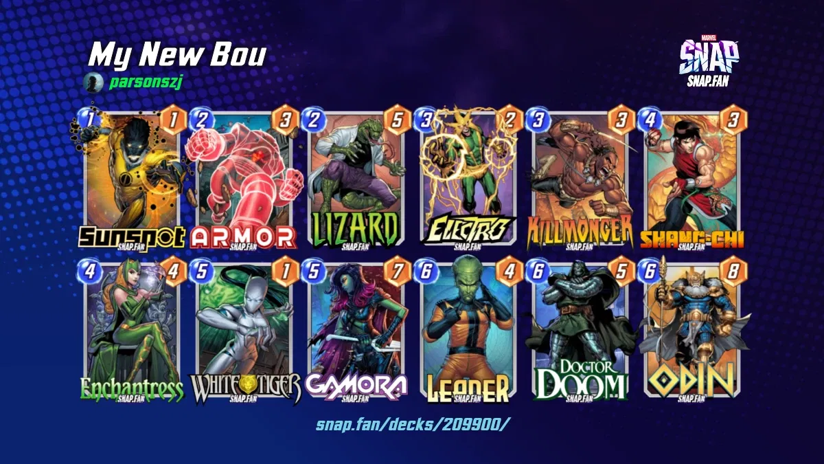 My New Bou by parsonszj - Marvel Snap Decks - snap.fan