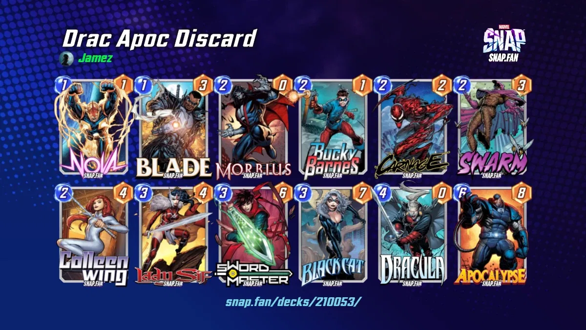 Drac Apoc Discard by Jamez - Marvel Snap Decks - snap.fan