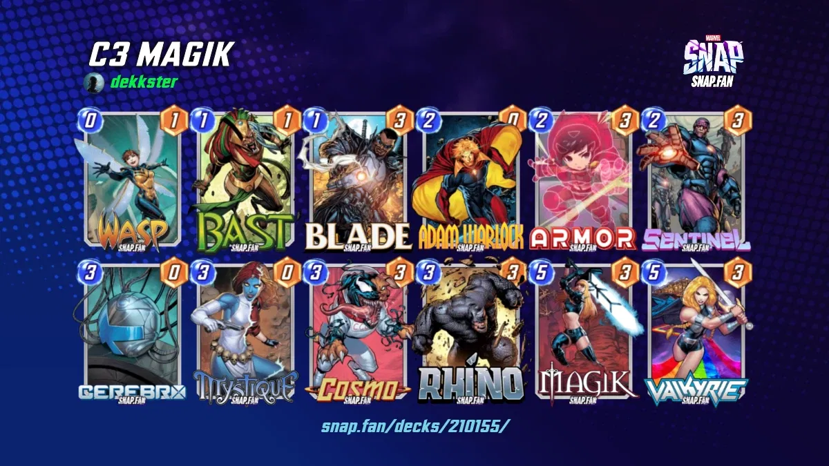 C3 MAGIK by dekkster - Marvel Snap Decks - snap.fan