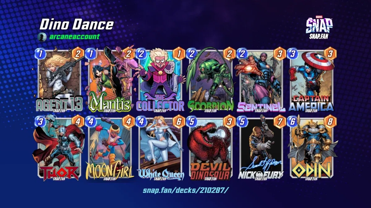 Dino Dance by arcaneaccount - Marvel Snap Decks - snap.fan