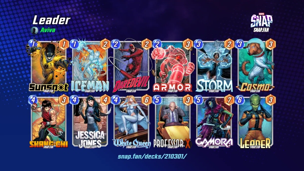 Leader by Aviva - Marvel Snap Decks - snap.fan