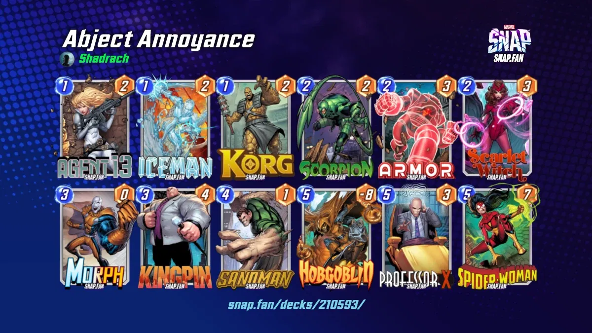 Abject Annoyance by Shadrach - Marvel Snap Decks - snap.fan