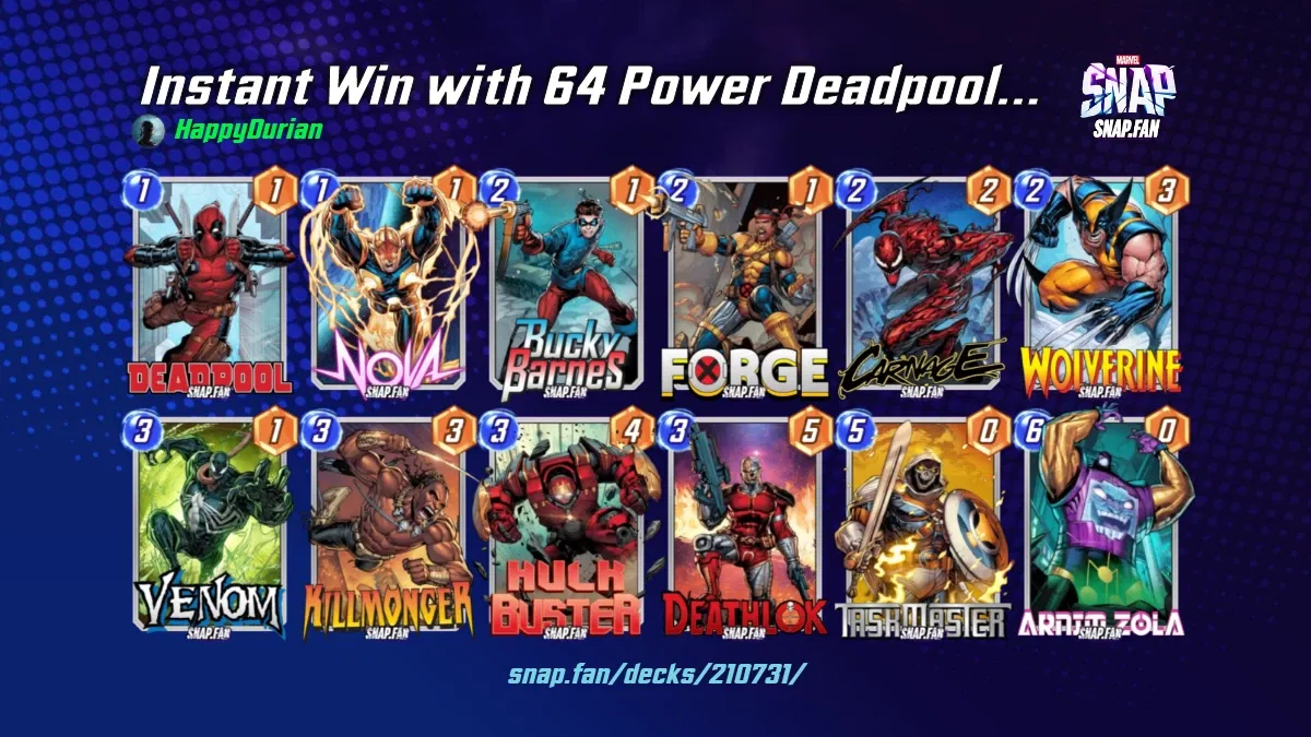 Instant Win with 64 Power Deadpool & Taskmaster! by HappyDurian ...