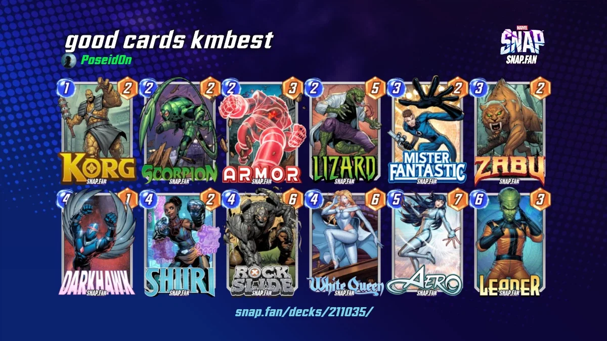 good cards kmbest by Poseid0n - Marvel Snap Decks - snap.fan